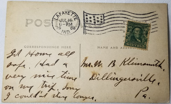 Indiana RPPC Real Photo Postcard Lafayette IN Livery Stable Barn ...